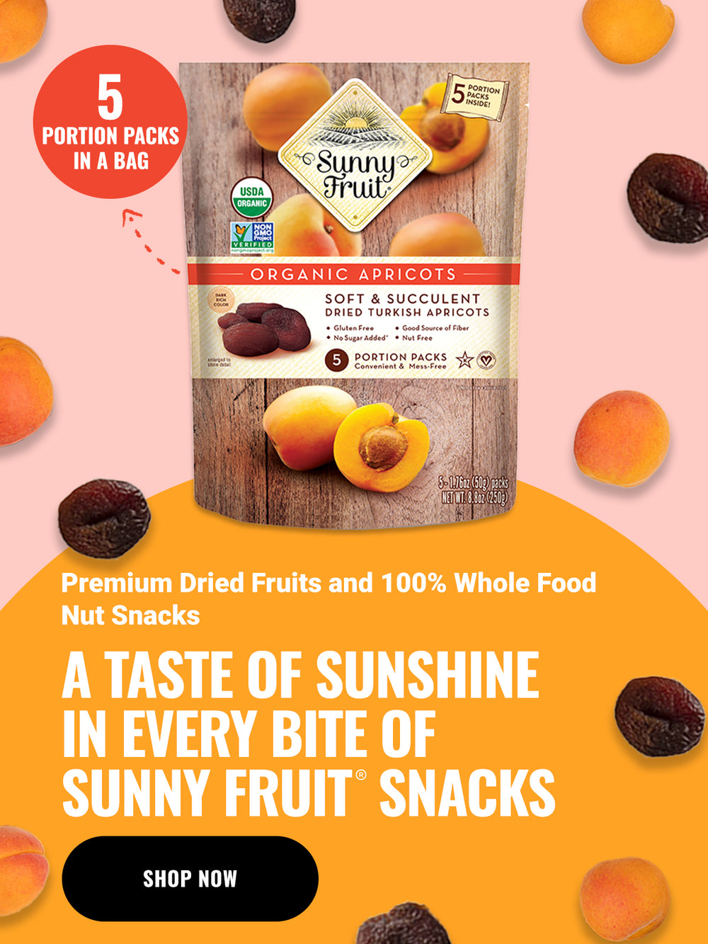 Sunny Fruit - No Sugar Added Organic Dried Fruit and Snacks