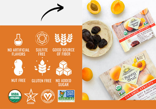 Sunny Fruit - No Sugar Added Organic Dried Fruit and Snacks